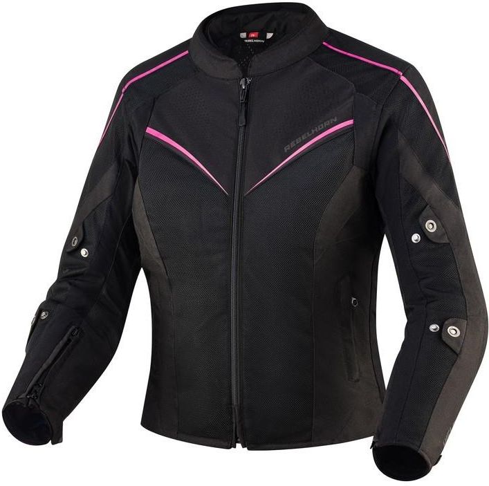 Odzież motocyklowa Rebelhorn Kurtka Tekstylna Hiflow Iv Lady Black/Flo ...