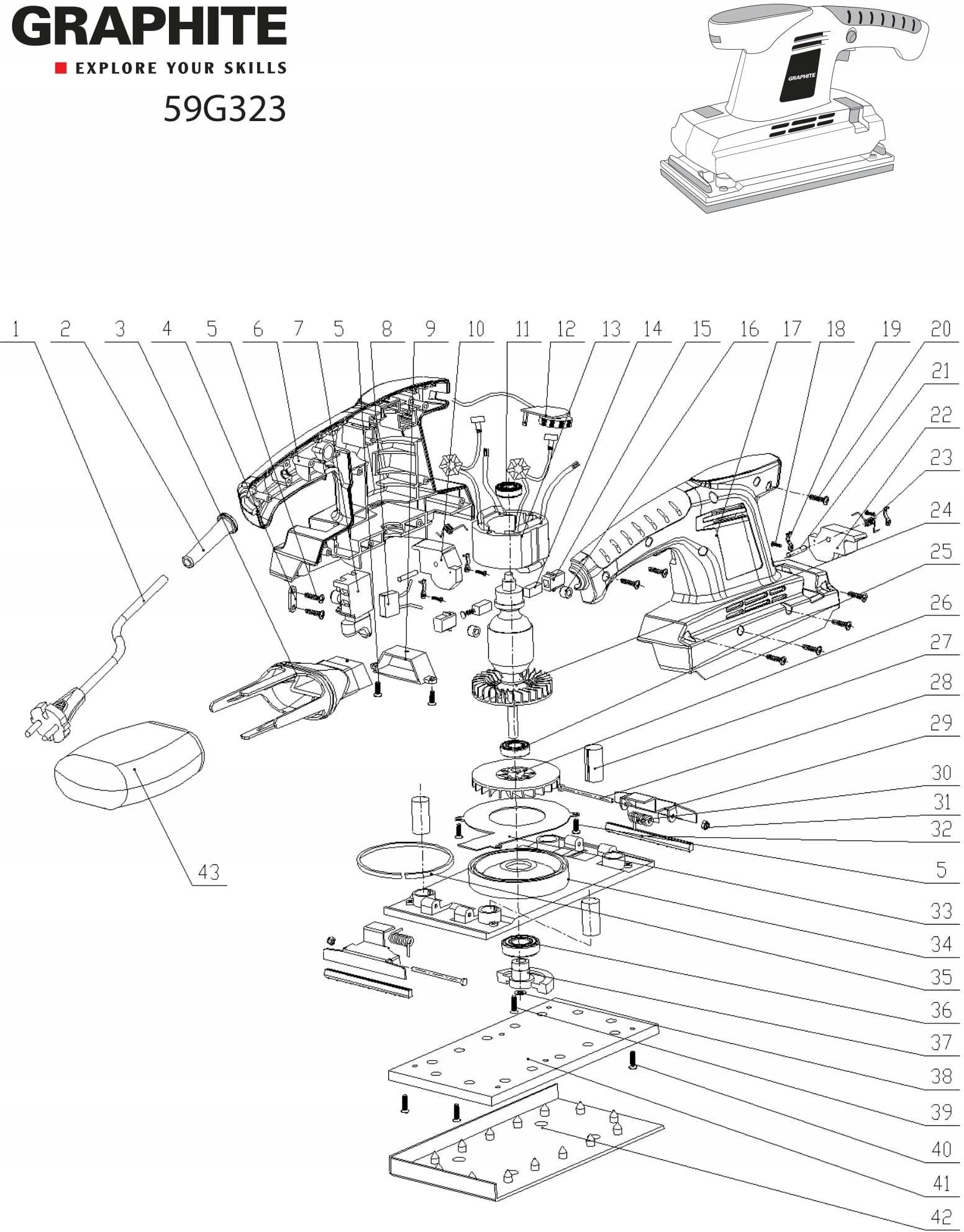 Graphite Mechanizm Docisku Taśmy Szlifierka 59G323 - Opinie i ceny na ...