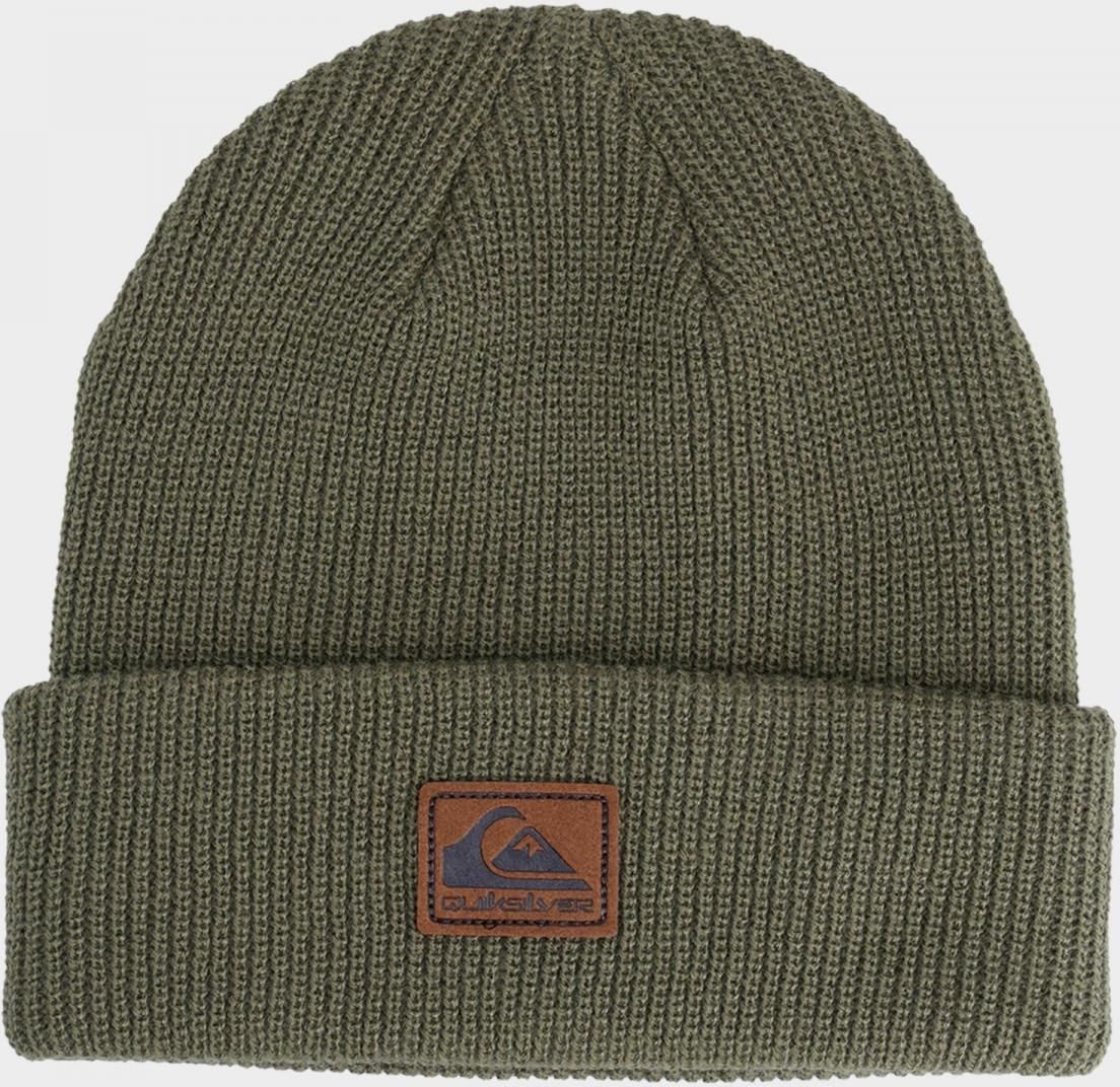 Męska czapka zimowa QUICKSILVER Performer Cuff Beanie - oliwkowa/khaki ...