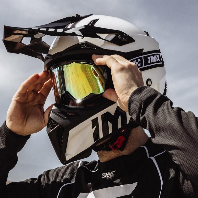 Gogle motocyklowe Imx Gogle Endurance Flip Black Matt Black Szyba Dark ...