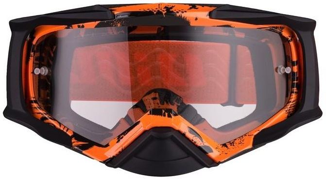 Gogle motocyklowe Imx Gogle Dust Graphic Orange Black Matt Szyba Dark ...