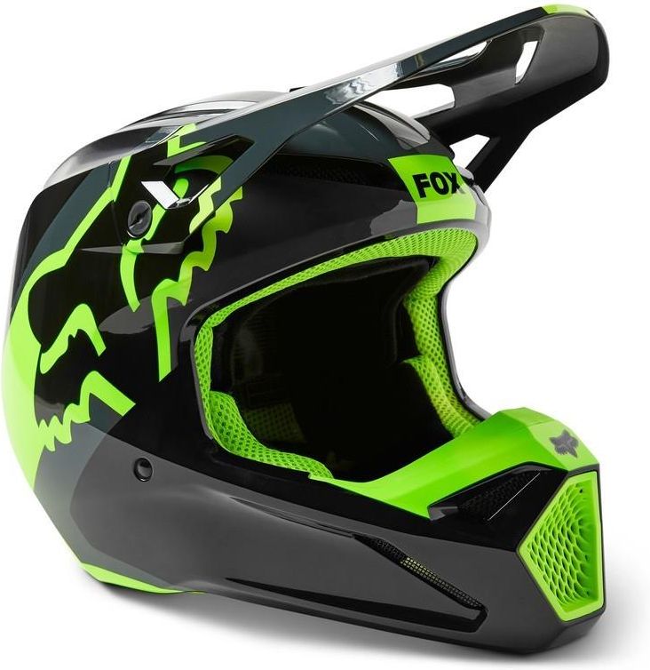 Kask motocyklowy Fox Kask V1 Xpozr Black/Grey - Opinie i ceny na Ceneo.pl