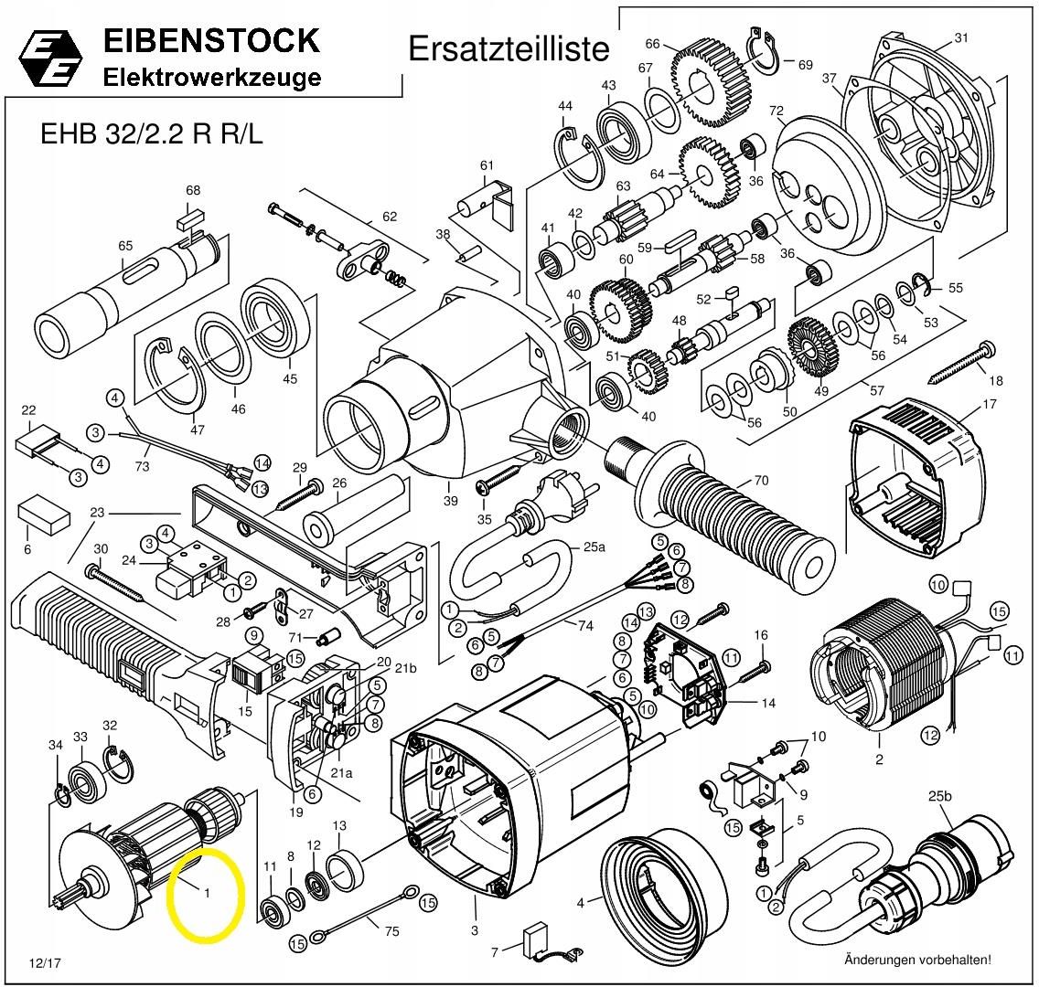Eibenstock Wirnik Silnik Ehb 32/2.2 R-L (EIBENSTOCKEHB3222WIRNIK ...