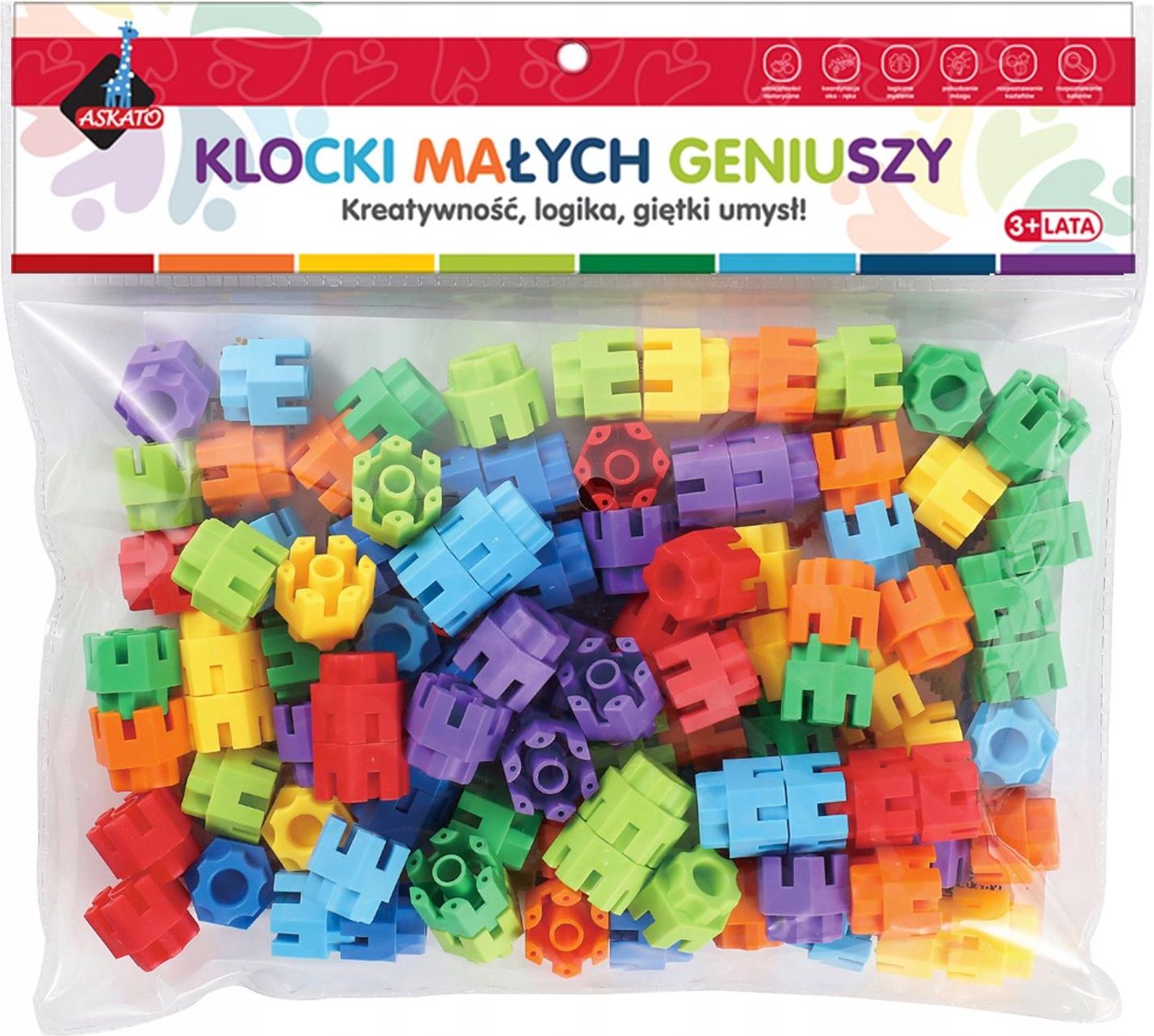 Askato Klocki Małych Geniuszy Konstrukcyjne Śrubki 100El. - ceny i ...