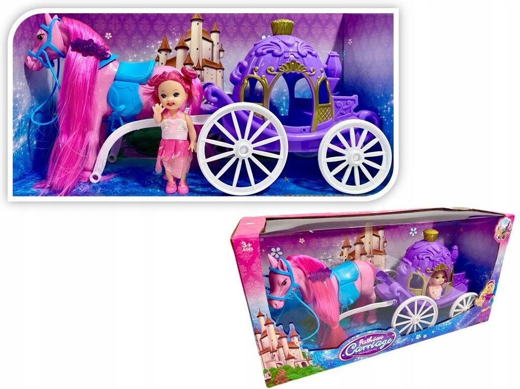 Joy4Kids 7243 Zestaw Lalka Kareta Karoca I Koń Konik - Ceny i opinie ...