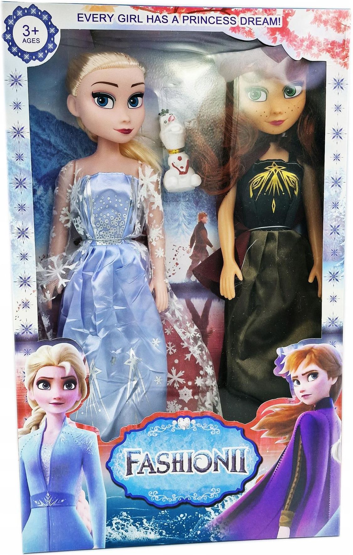 Lalka Toys Kraina Lodu Lalka Anna Elsa Olaf Frozen Zestaw 3W1 - Ceny i ...