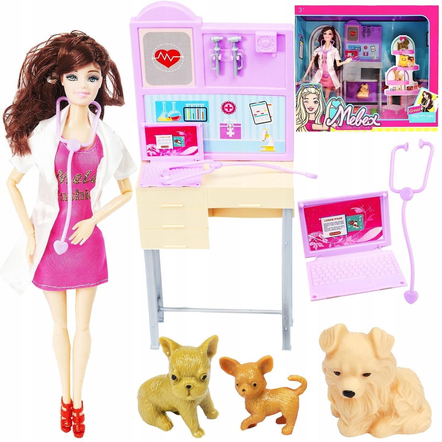 Lalka Tobbi-Toys Lalka Weterynarz Statoskop Pieski Akcesoria - Ceny i ...