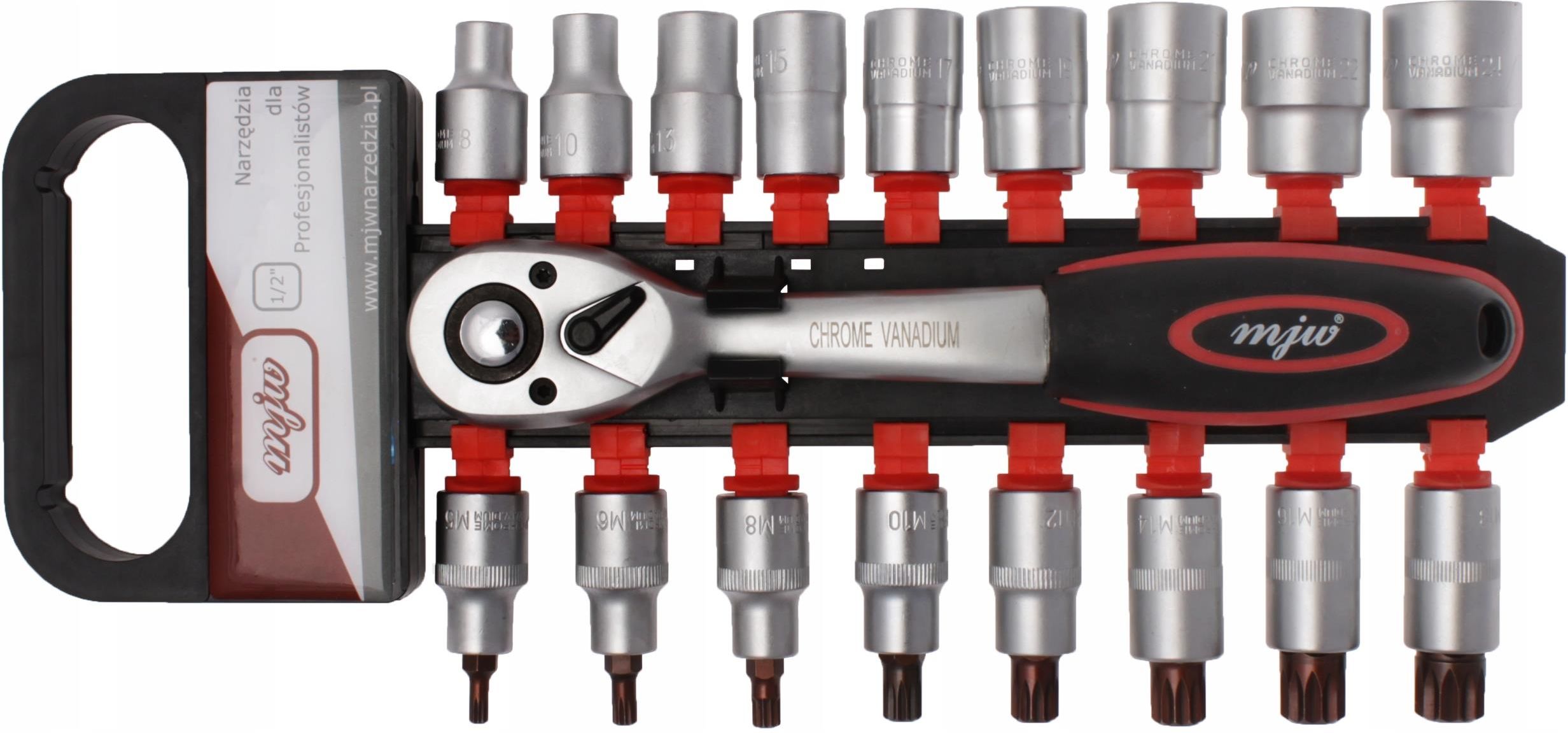 Mjw Zestaw Nasadek 1/2 6-Kątnych 9209 - Opinie i ceny na Ceneo.pl