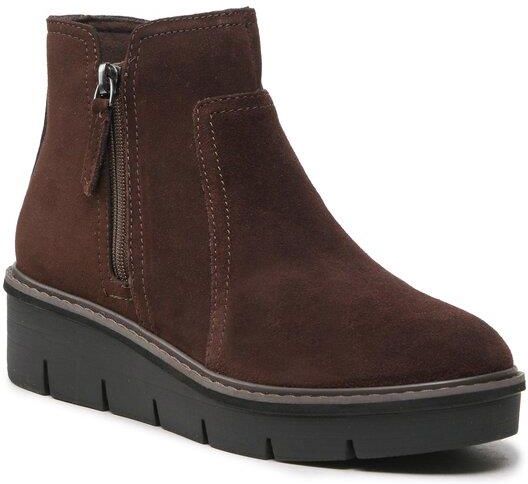 Clarks Botki Airabell Zip 261676364 Brązowy - Ceny i opinie - Ceneo.pl