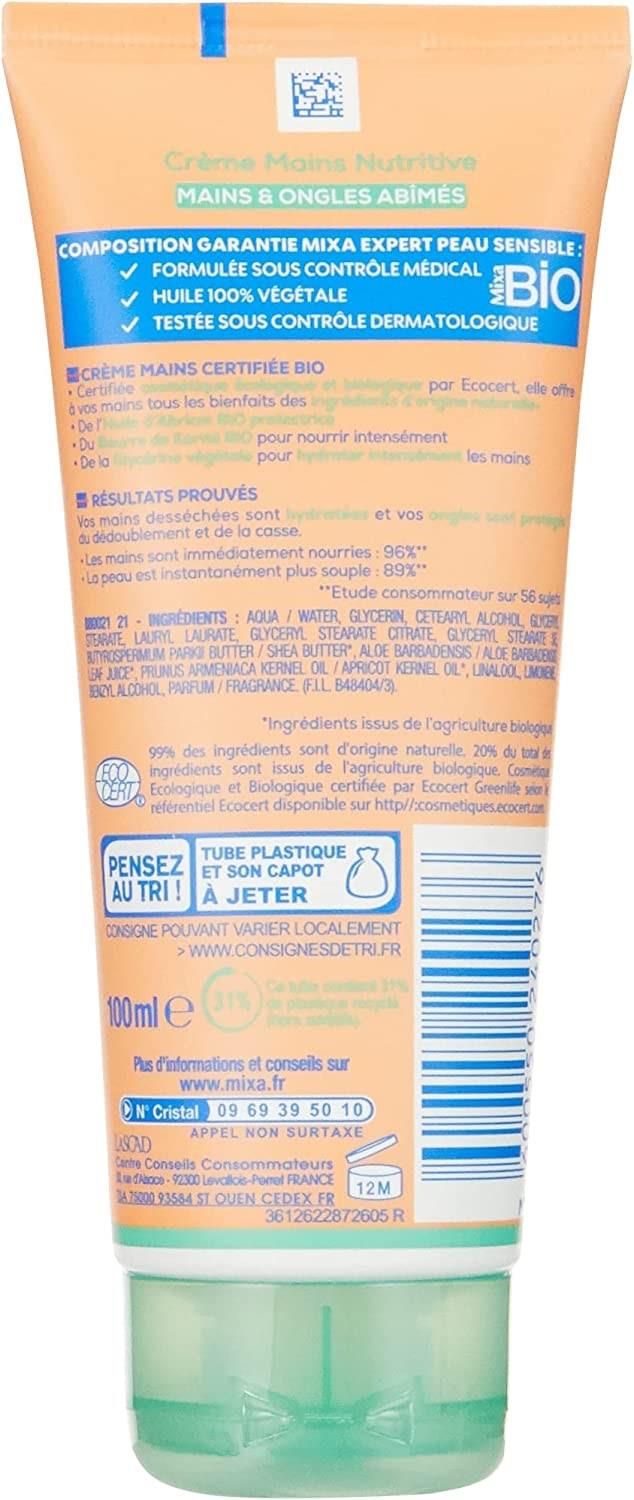 Mixa Bio odżywczy krem do rąk suchych i delikatnych paznokci z ...