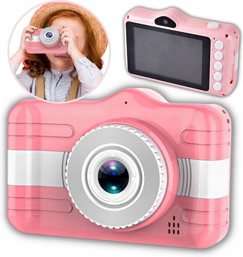 Jg Smart Aparat Fotograficzny Dla Dziecka Kamera Gry Różowa - Ceny i ...