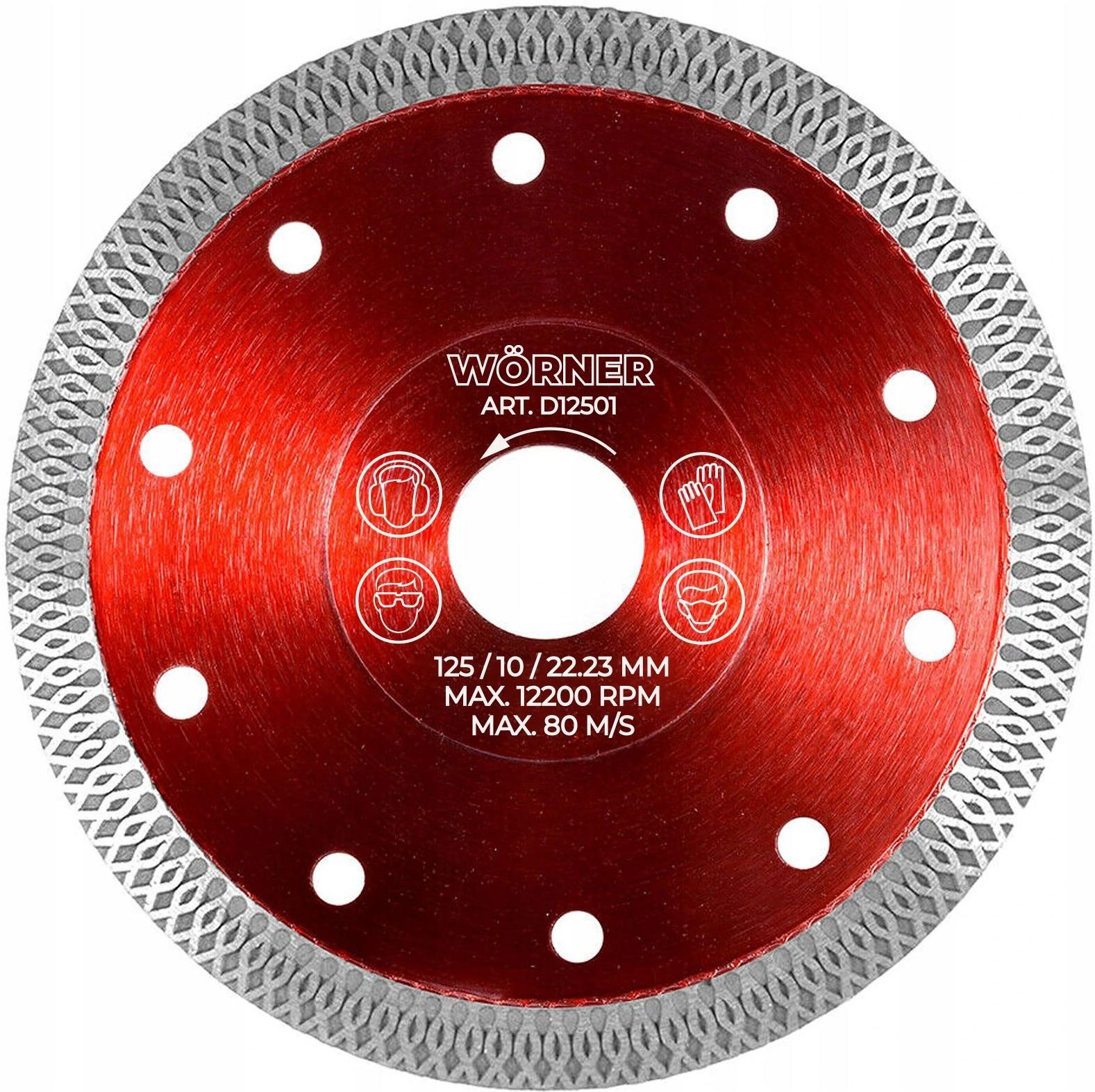 Tarcza diamentowa Wörner Tarcza Diamentowa Do Cięcia Gresu Płytek 125Mm ...