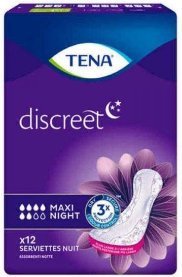 TENA Lady Maxi Wkładki na noc 12 szt - Opinie i ceny na Ceneo.pl