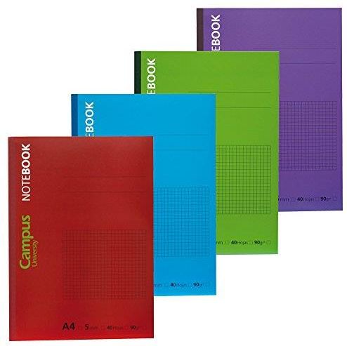 Campus University Notebook Notatnik Klejony 40 Arkuszy 90 G 5mm A4 ...