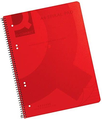 Q Connect A4 Spiralny Notatnik Z Polipropylenu 160 Stron Czerwony Opakowanie 5szt. - Ceny i ...