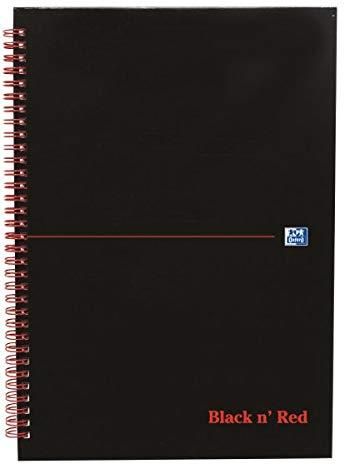 Oxford Black N' Red N Book Wirebound Recyklingowana 90 G/M² 140 Stron ...