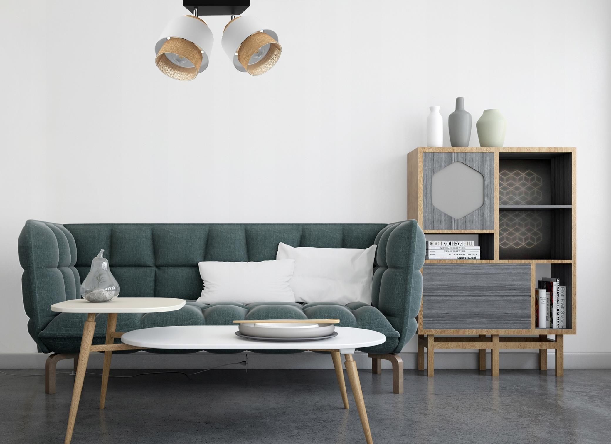 Inect Lampa Plafon Ruchomy Żyrandol Sufitowa Abażur Boho (100566 ...