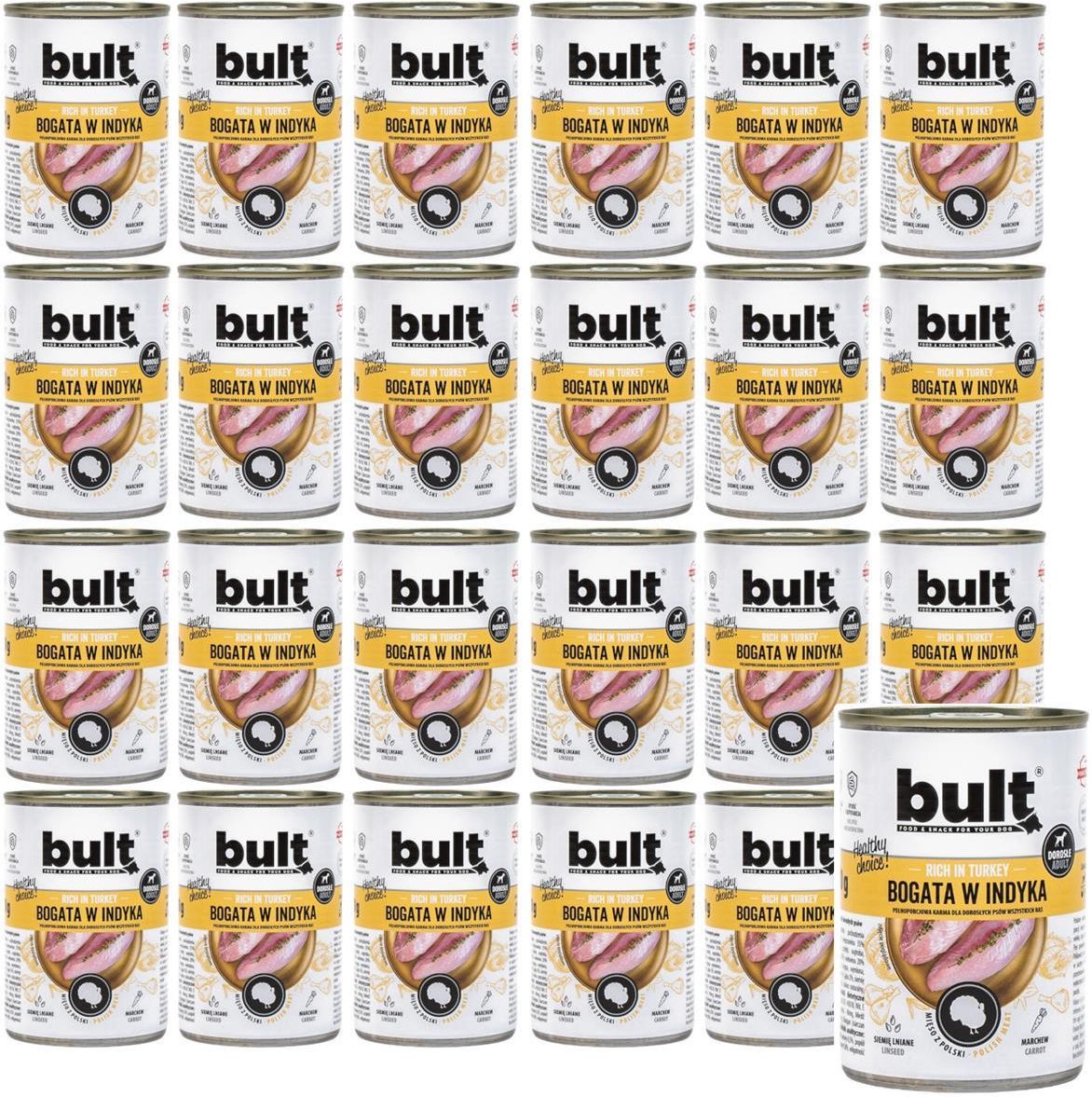 Karma Bult Karma Mokra Dla Dorosłych Psów Bogata W Indyka 24X400G ...