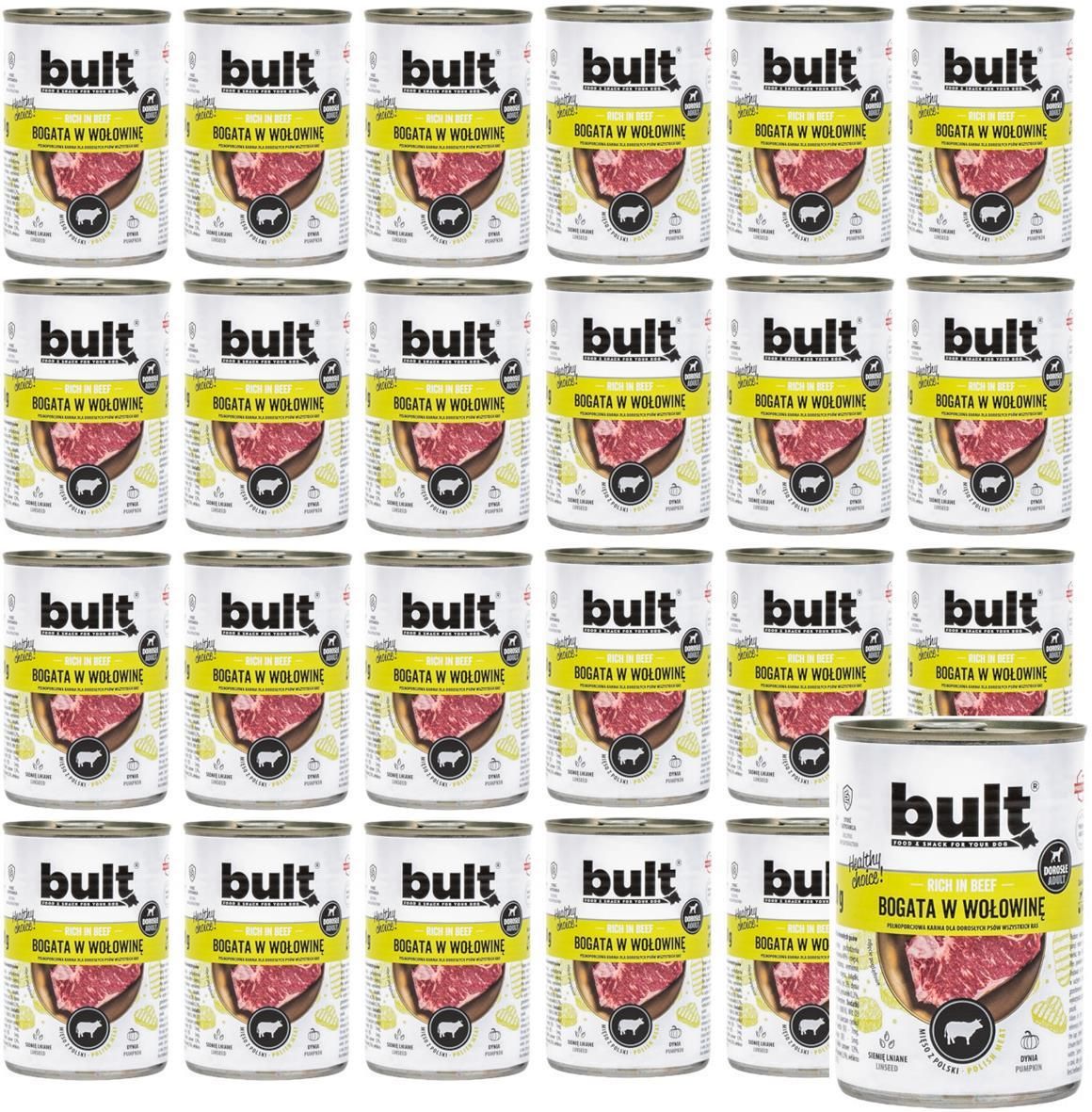 Karma Bult Karma Mokra Dla Dorosłych Psów Bogata W Wołowinę 24X400G ...