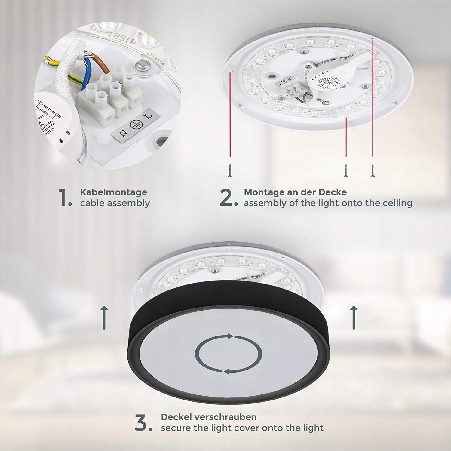 Ns-Lighting Plafon Led 12W Czarny Korytarz Kuchnia (1436) - Opinie i ...