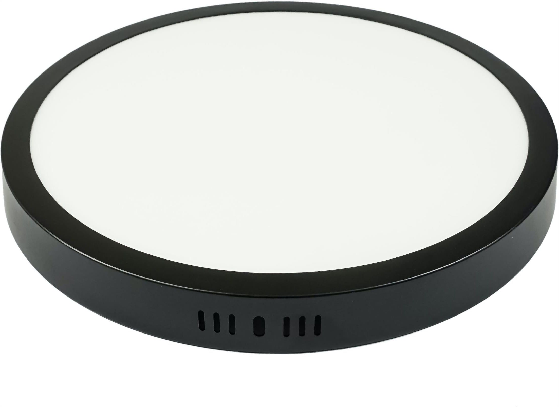 Berge Lampa Led Panel Natynkowy 24W Okrąg Czarny 4500K ...