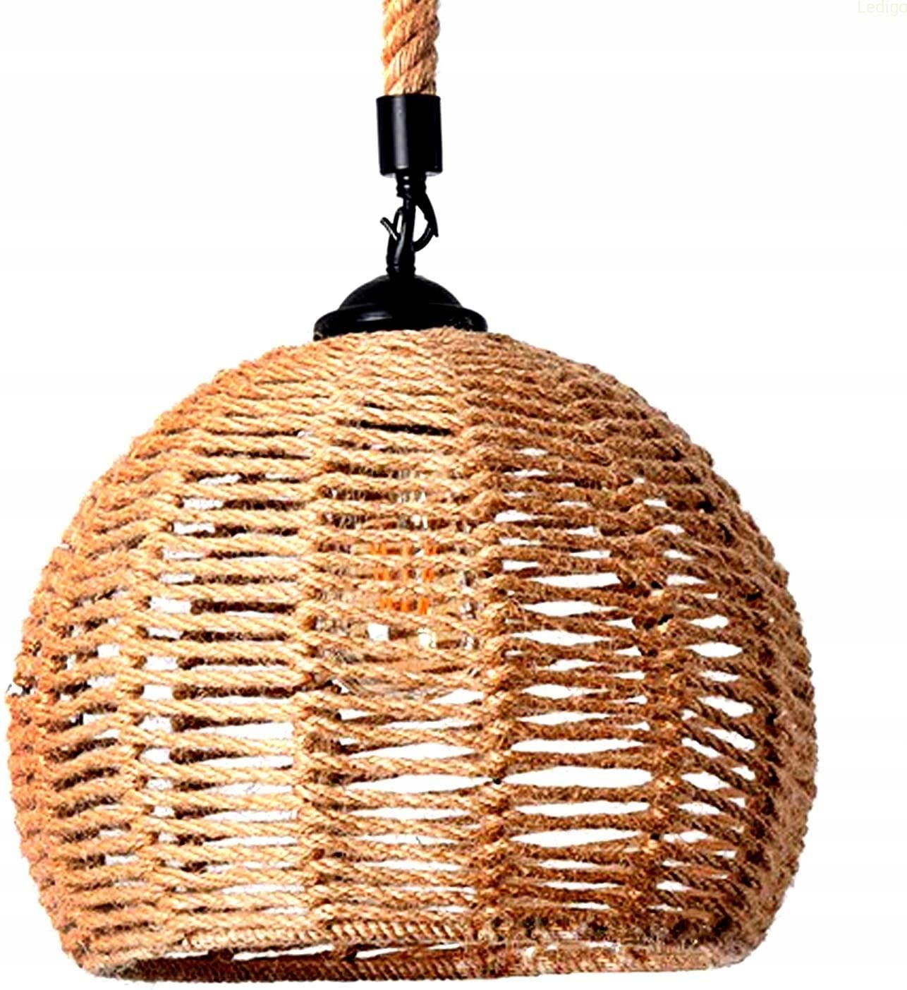 Lampa Naturalna Boho 20 Cm Sznur Jutowy Loft (Boholampajuta) - Opinie i ...