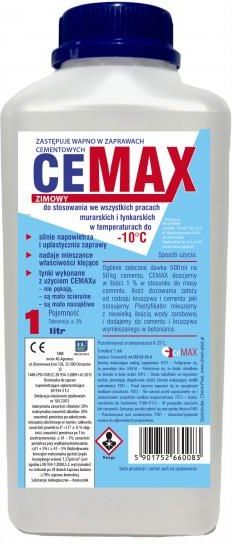 Cemax Plastyfikator Do Zapraw Zimowy 1l - Opinie i ceny na Ceneo.pl