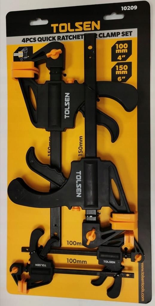 Tolsen Zestaw Ścisków 4Szt. 10209 - Opinie i ceny na Ceneo.pl