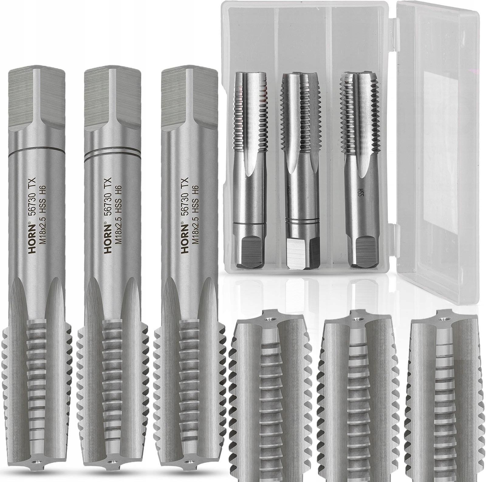 Horn Gwintownik M18 Hss Gwint Mf18X2.50 Mm Komplet 3Szt 56730 - Opinie i ceny na Ceneo.pl