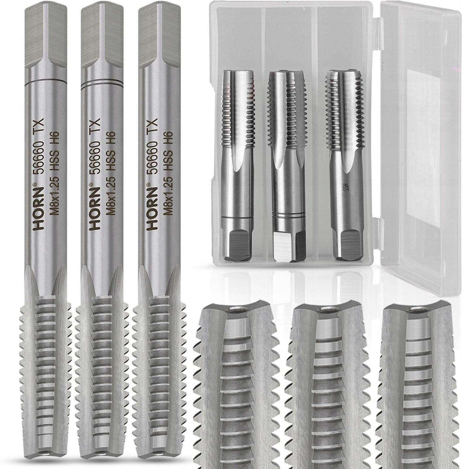 Horn Gwintownik M8 Hss Gwint M8X1.25Mm. Komplet 3Szt. 56660 - Opinie i ceny na Ceneo.pl