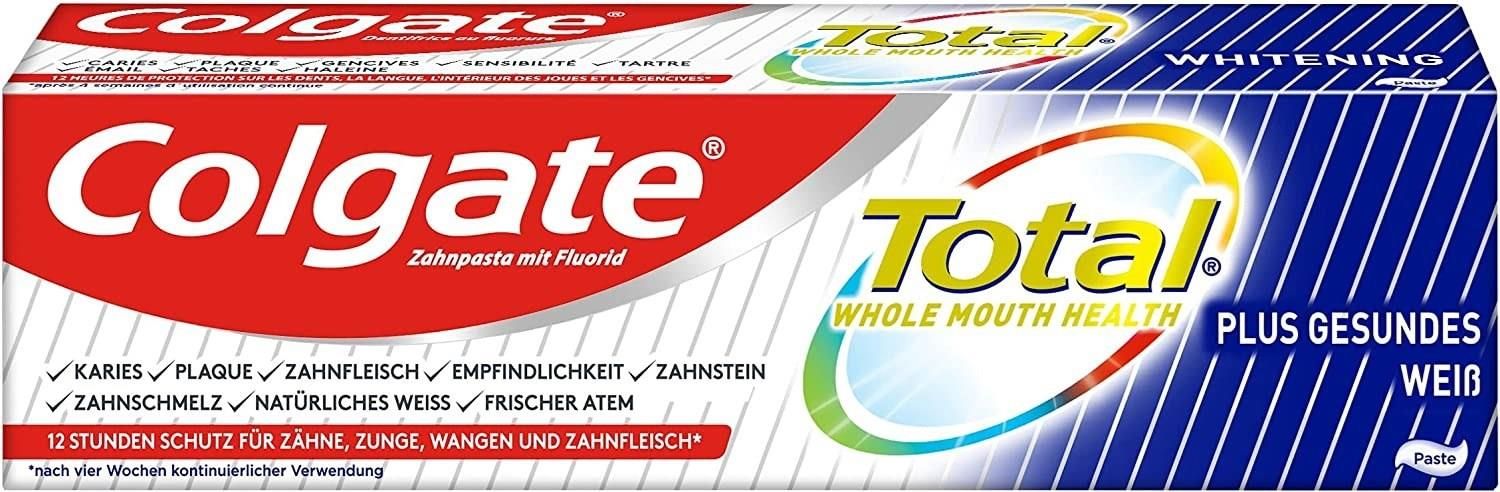 Colgate Pasta do zębów Total Plus zdrowa biel 12x75ml - Opinie i ceny ...