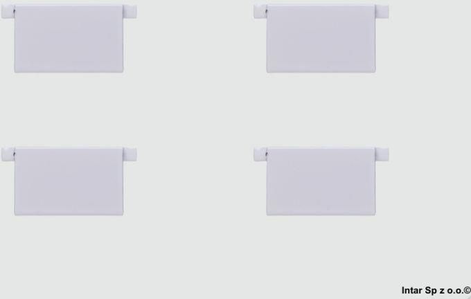 Zaślepka do rączki PAX, 20299, (4 szt./op), Biały połysk, SEVROLL ...