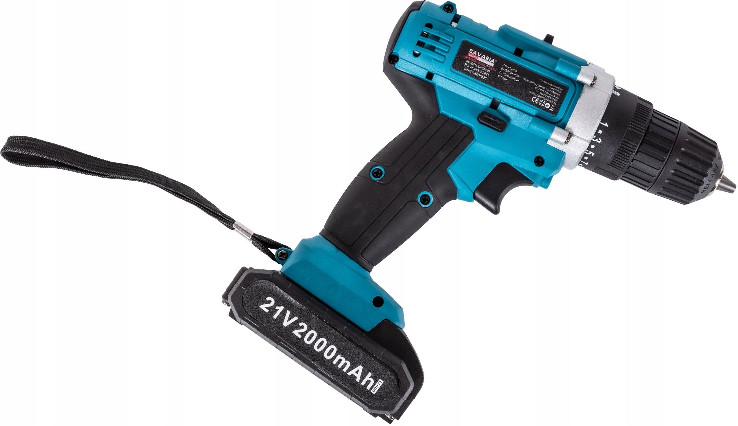 Wiertarko-wkrętarka Bavaria Akumulatorowa 21V Wiertarka2Ah - Opinie i ...
