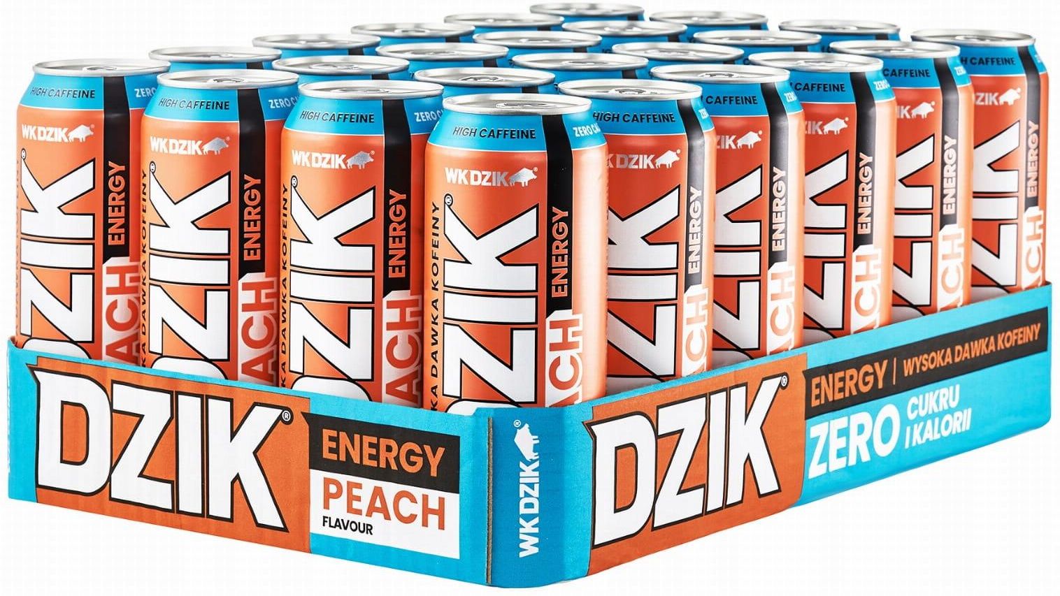 Wk Dzik Energetyki Peach Bez Kalorii 500ml 24Szt. - Ceny i opinie ...