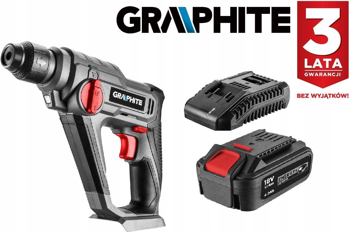 Wiertarka Graphite Młotowiertarka Sds-Plus 18V 1X4Ah 58G009 58G009 ...