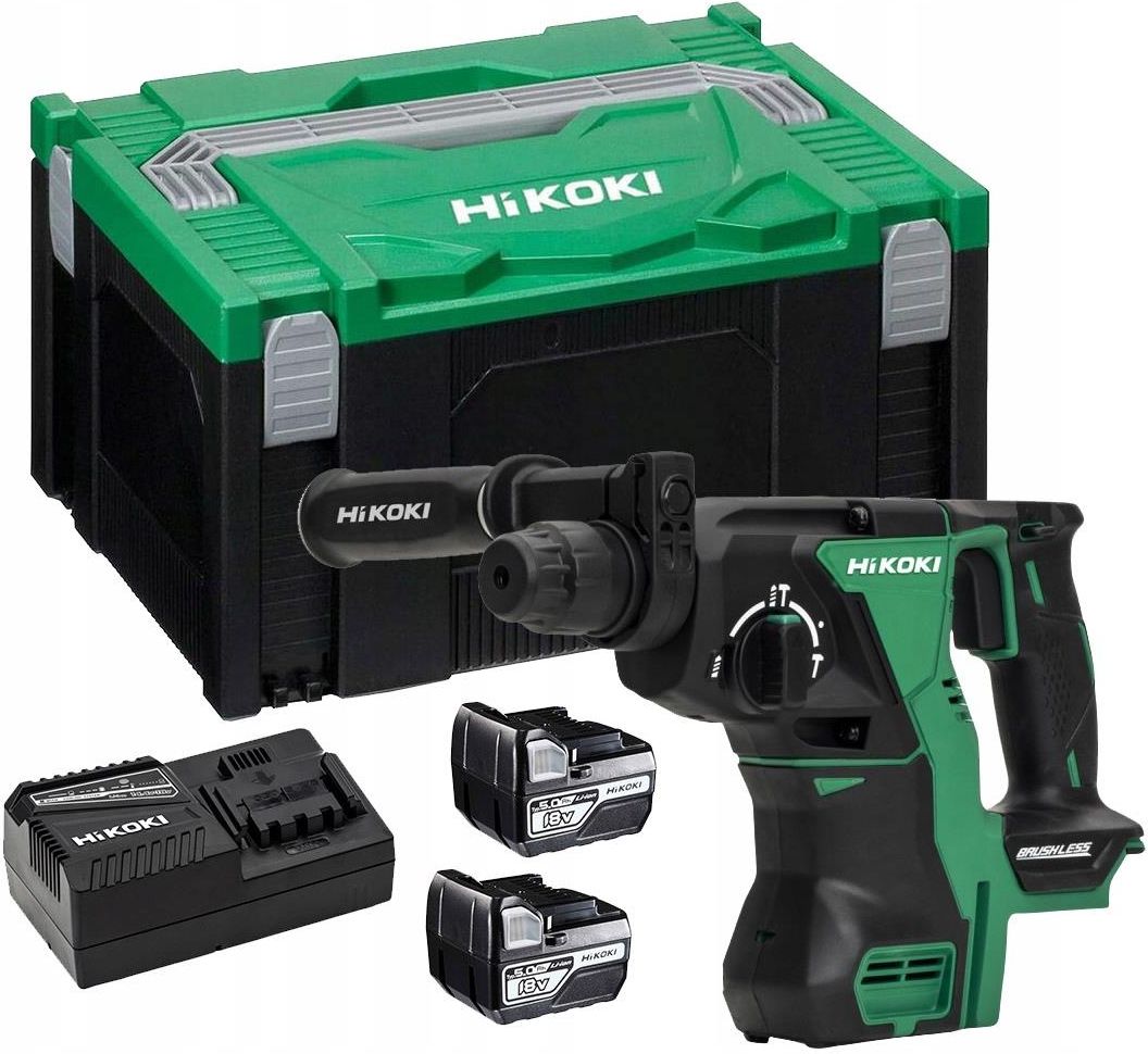 Wiertarka Hikoki Młotowiertarka Dh18Dbl 2 X Aku 5Ah Dh18Dbl2X5Ahuc18Y ...