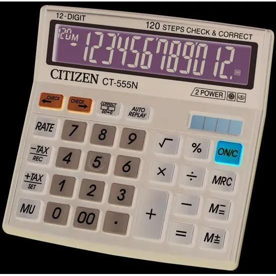 Kalkulator Citizen Kalkulator Ct-555N/W 12-Poz. (KKK044) - Ceny i ...