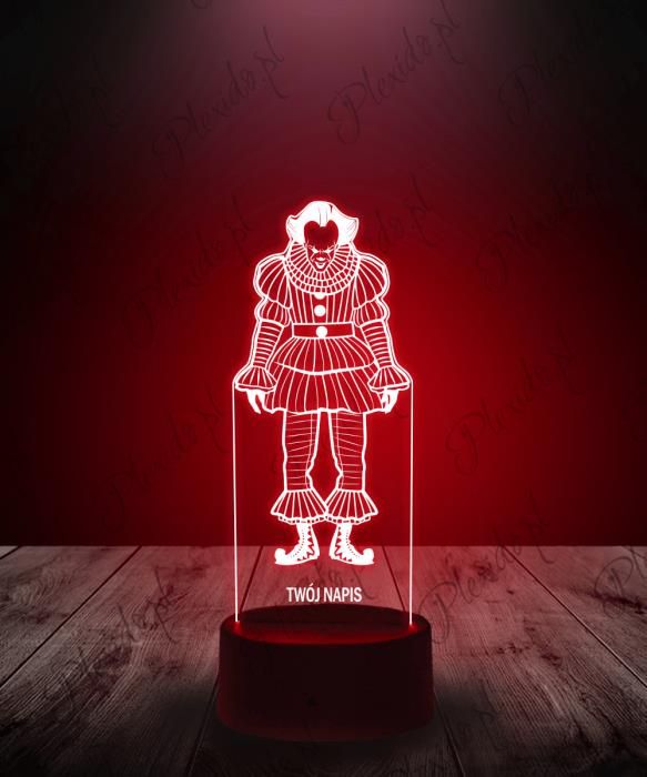 Lampka LED 3D Plexido Pennywise Horror To - Ceny i opinie - Ceneo.pl
