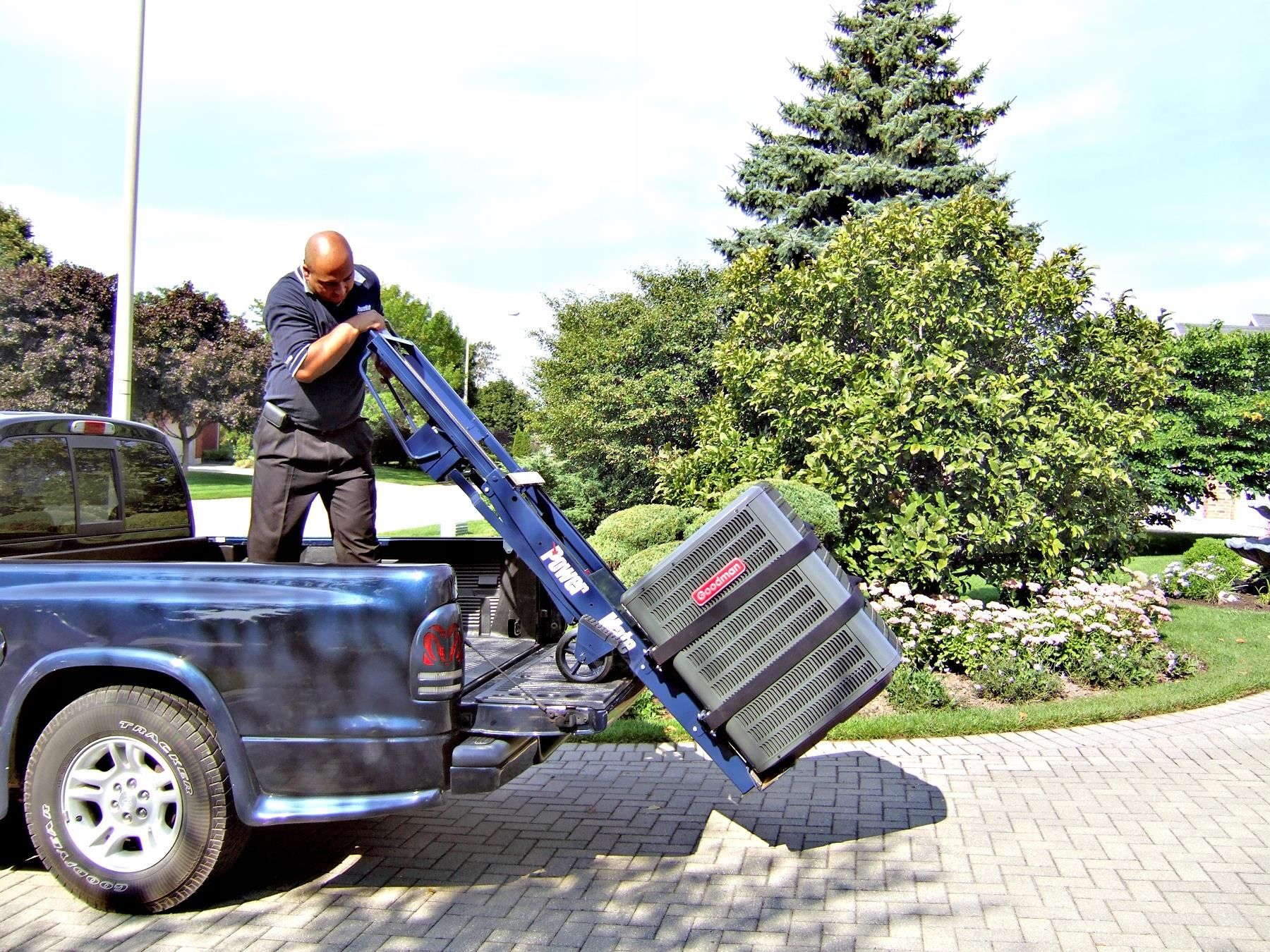 Wózek transportowy Schodołaz Towarowy Elektryczny PowerMate M1 680kg ...