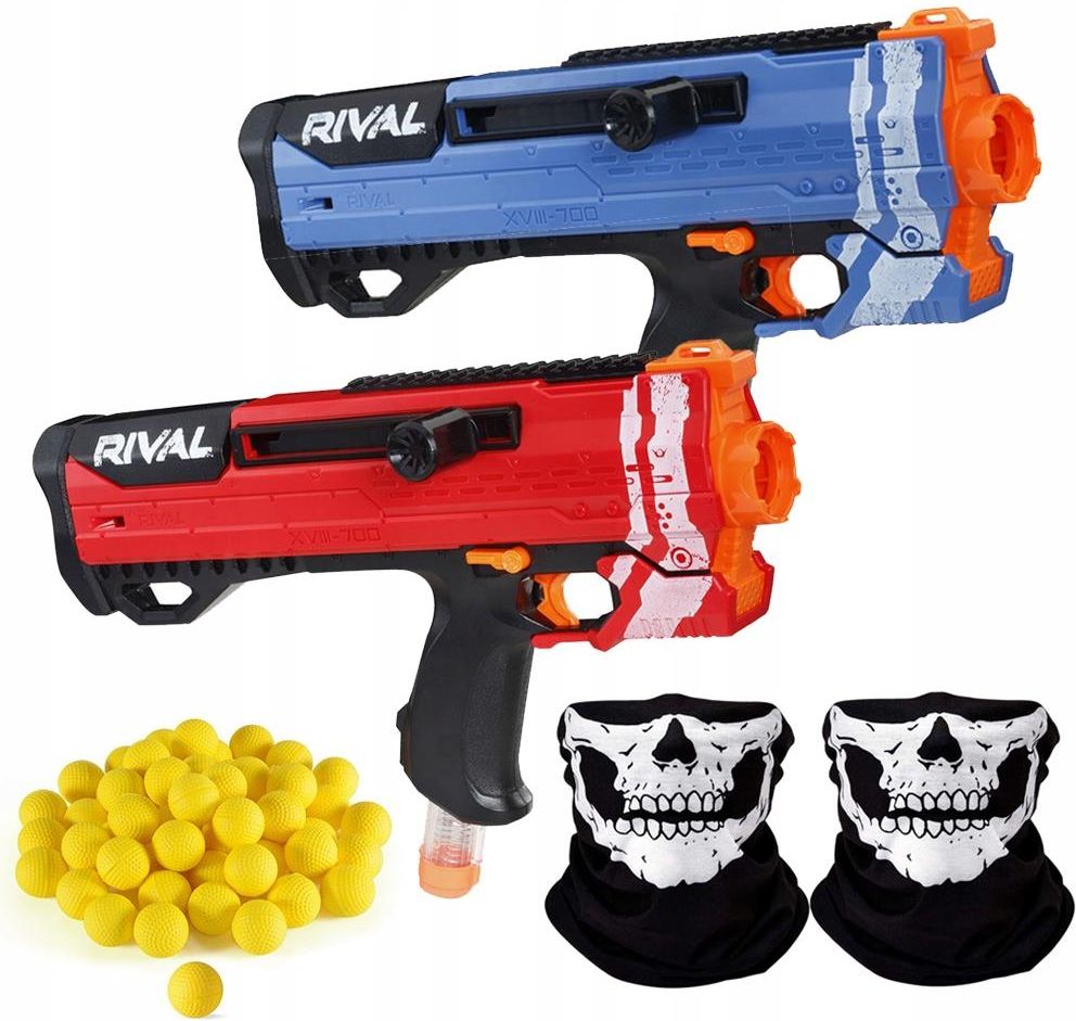 Nerf Rival Helios 2Pack Czerwony+ Niebieski+Chusta - Ceny i opinie ...