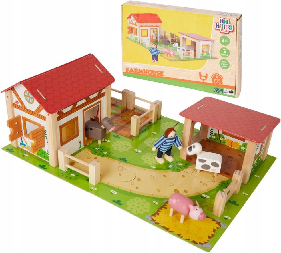 Mini Matters Farma Zagroda Zwierzątka Gospodarstwo Drewniana - Ceny i ...