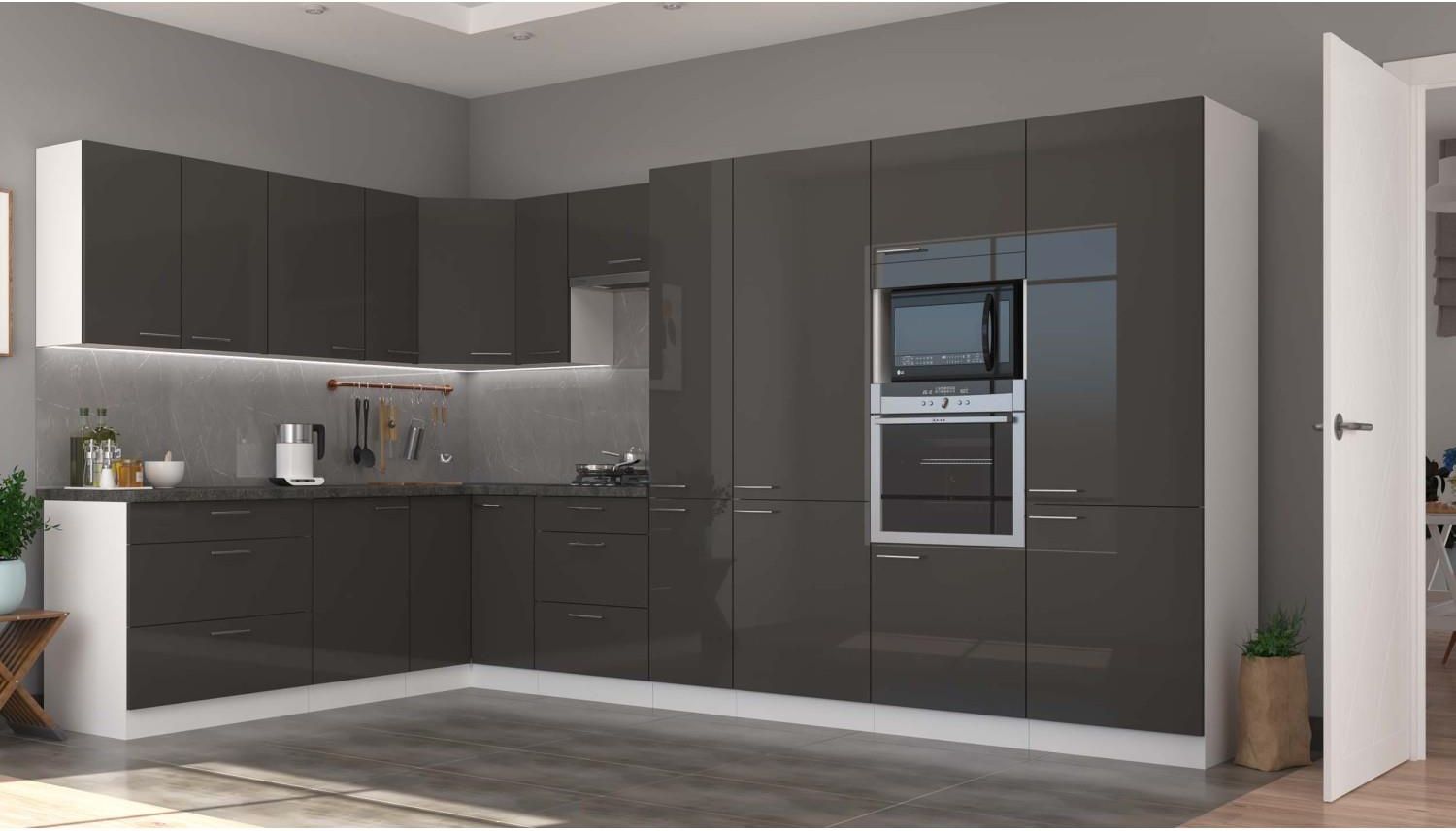 Wysoka Szafka Stojąca Kuchenna Pod Piekarnik I Mikrofale 60 Cm Lara ...