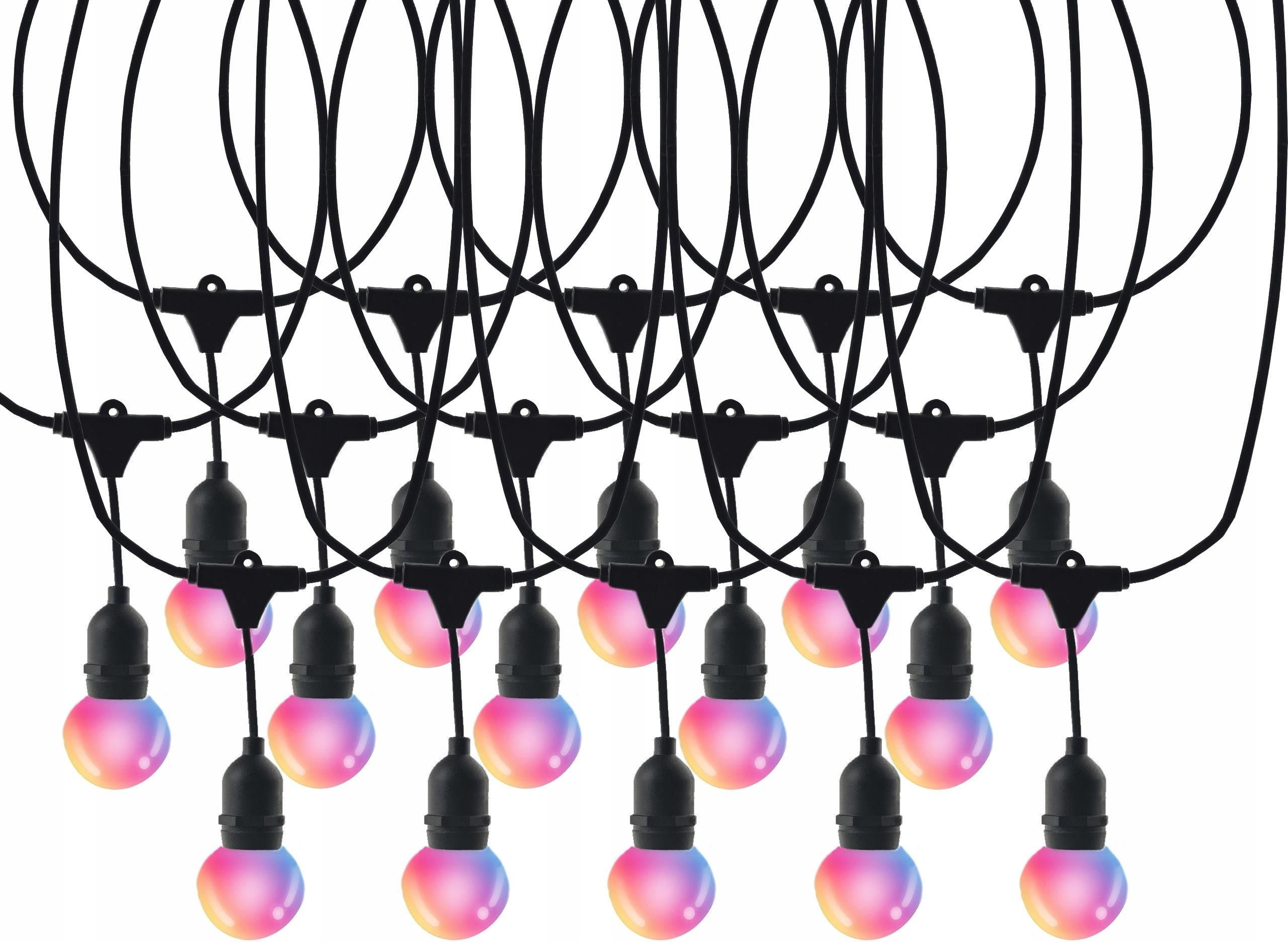 Girlanda Zewnętrzna Kolorowa 20M Żarówki Led Rgb 3B9F8367 2378 40E7 ...