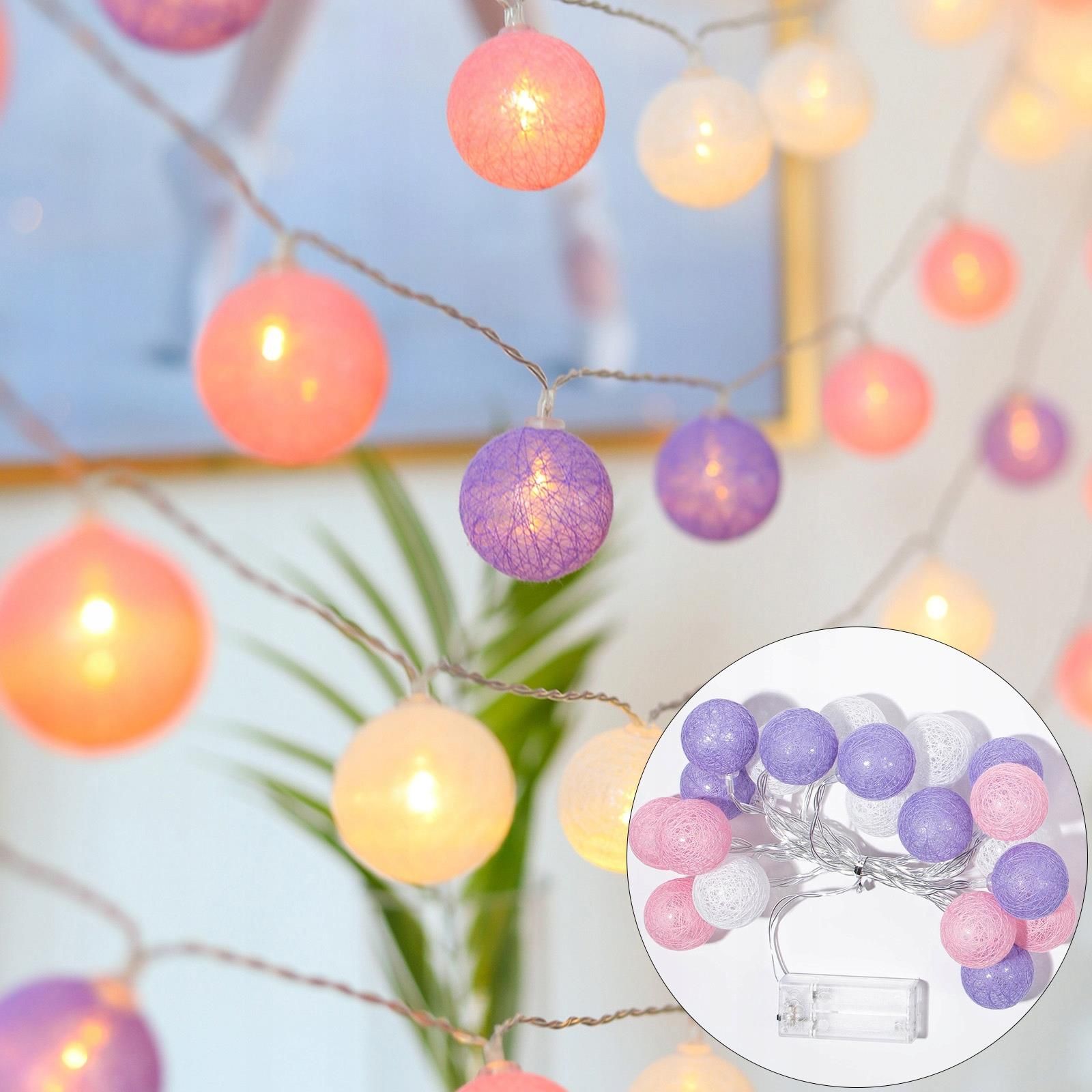 Hrz 20Led Girlanda Kłębek Wiszaca 3M Lampa Na Baterie 9046D20B 59Fc ...