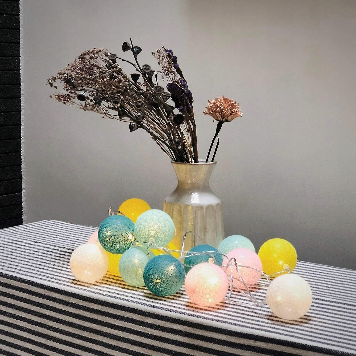 Cotton Ball Fairy Lights 3M 20 Led Light E2Bc821B Cc03 49B5 9275 ...