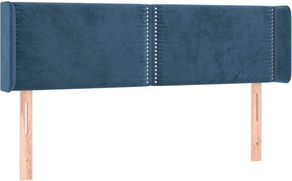 Vidaxl Zagłówek Uszak, Ciemnoniebieski, 147X16X78 88 Cm, Aksamit 13452 ...