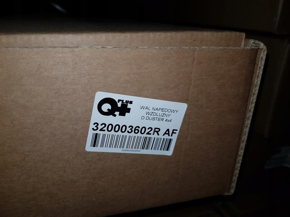 Przegub Renault Oe Wał Napędowy Wzdłużny Dacia Duster 4X4 320003602R ...