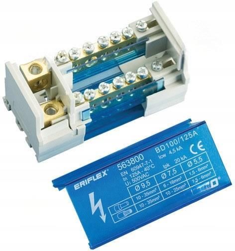 Eriflex Blok Dystrybucyjny Dwupolowy Bd100/125A (563800) - Opinie i ...