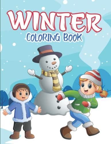 cute winter coloring book