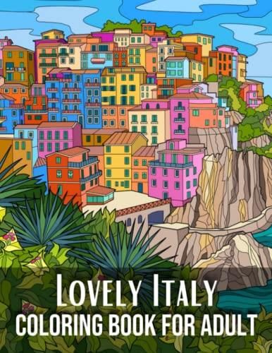 italy coloring book for adults